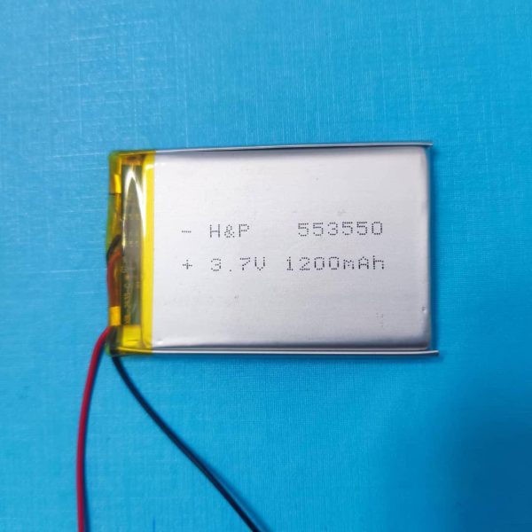 باتری لیتیوم پلیمری مدل 553550 ظرفیت 1200 میلی آمپر ساعت - لوازم جانبی ...